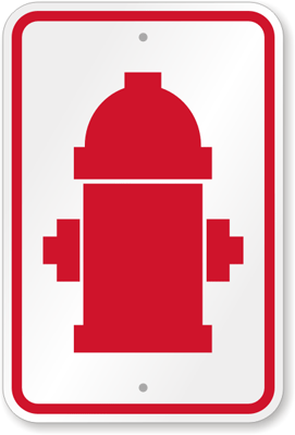 Fire-Hydrant-Symbol-Sign-K-7288 - Barriere Fire Rescue